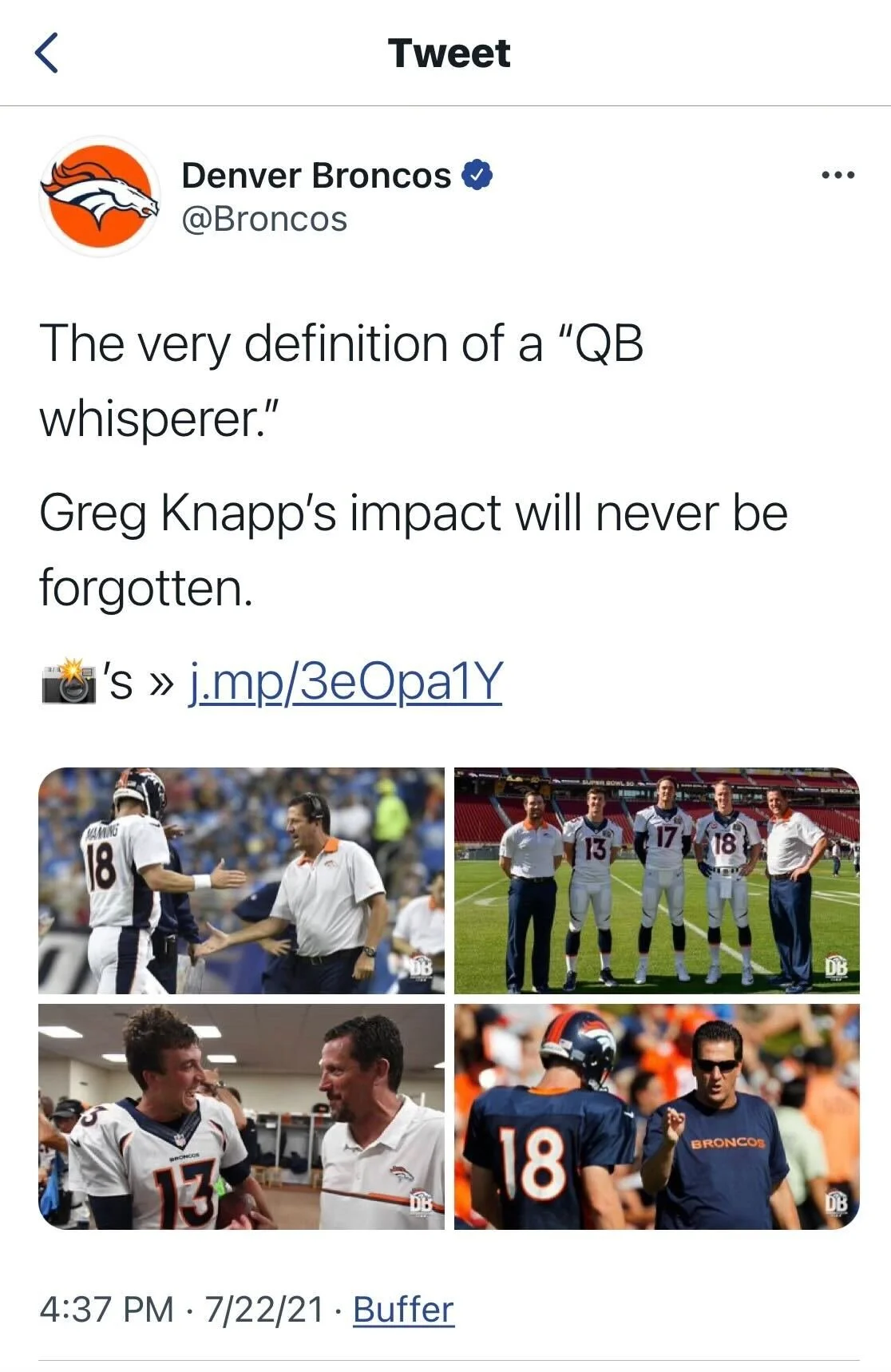 The Coach Knapp Memorial Fund