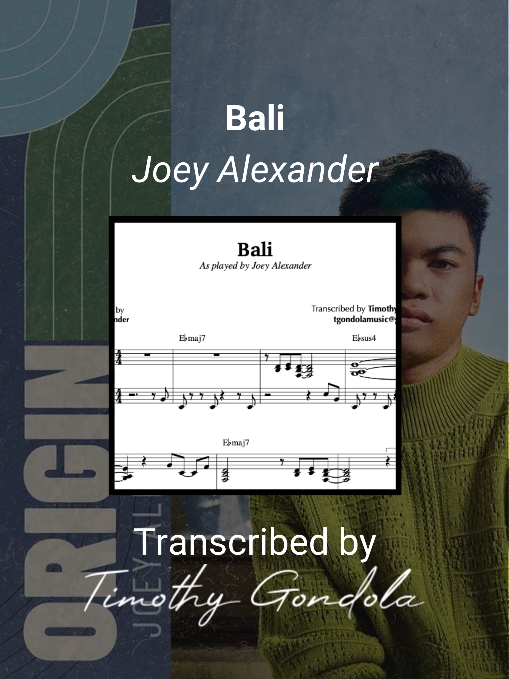 [Joey Alexander] Bali — Gondola Music