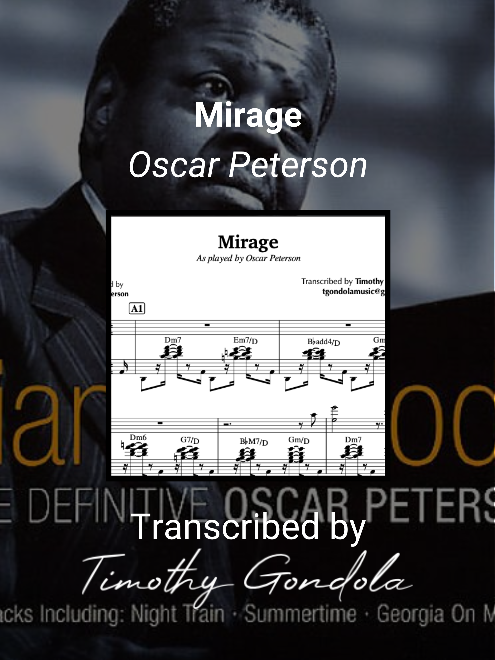 [Oscar Peterson] Mirage — Gondola Music