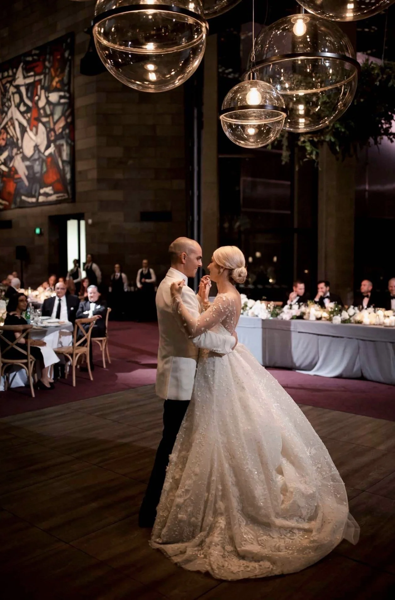 Real Bride Alexis wearing Elie Saab