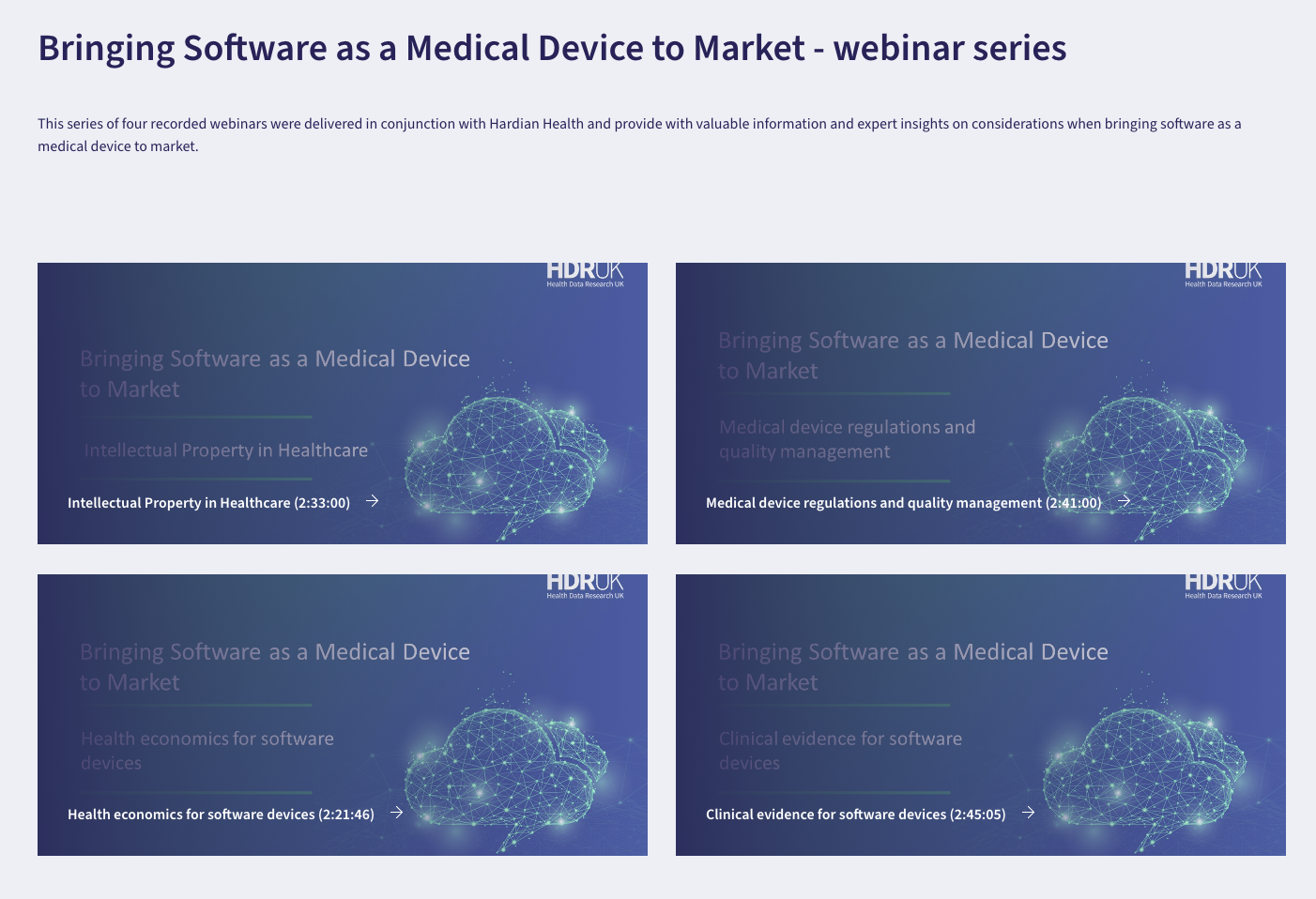 Free online SaMD training — Hardian Health