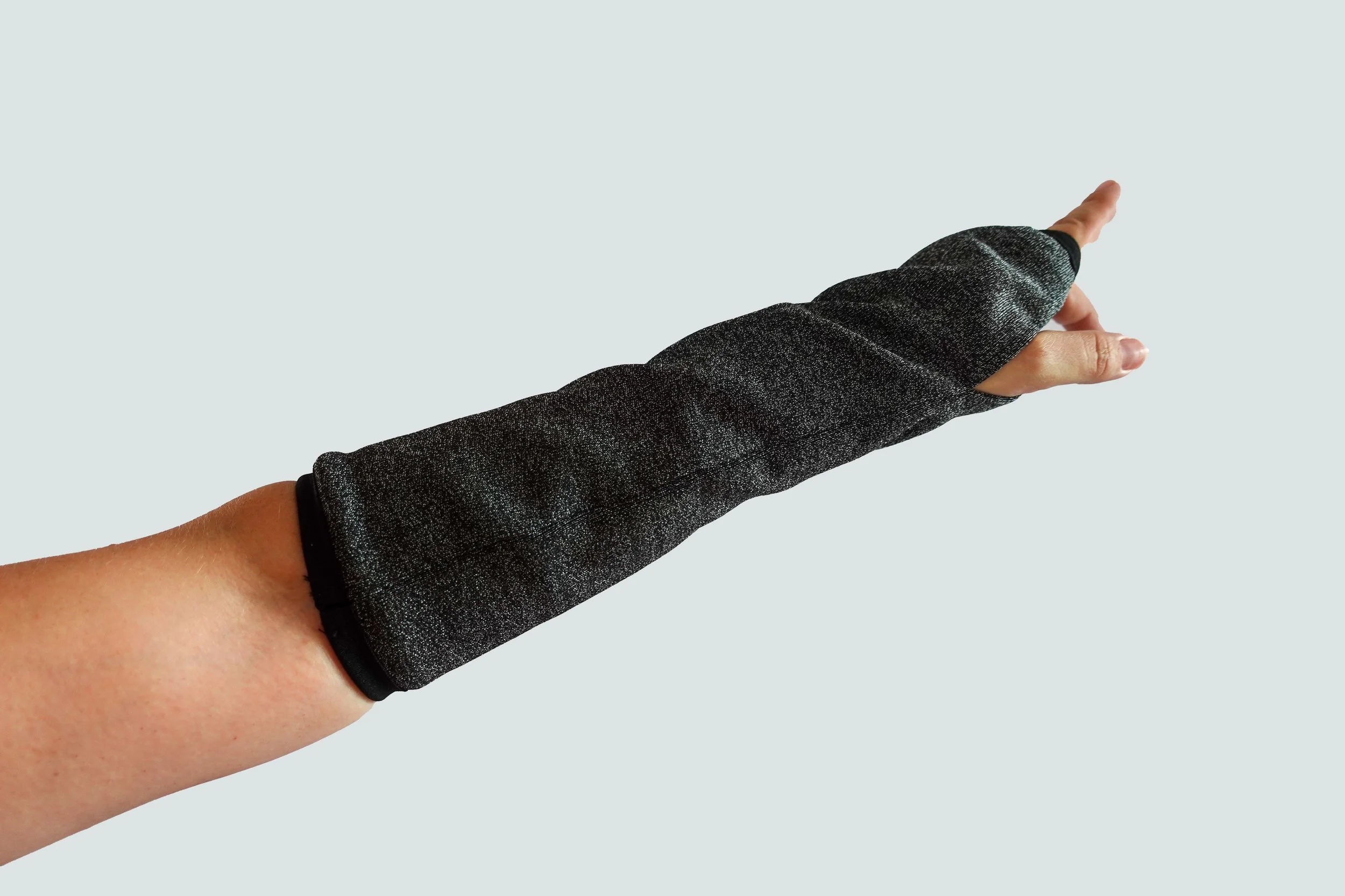 Cut, Scratch and Bite Resistant Arm Guards with Thumbhole and Added ...