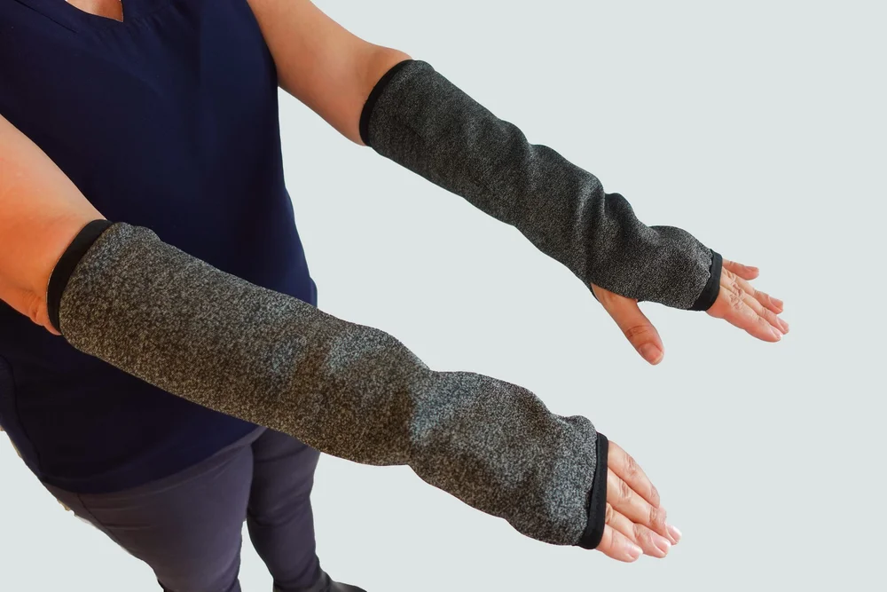 Cut, Scratch and Bite Resistant Arm Guards with Thumbhole and Added ...