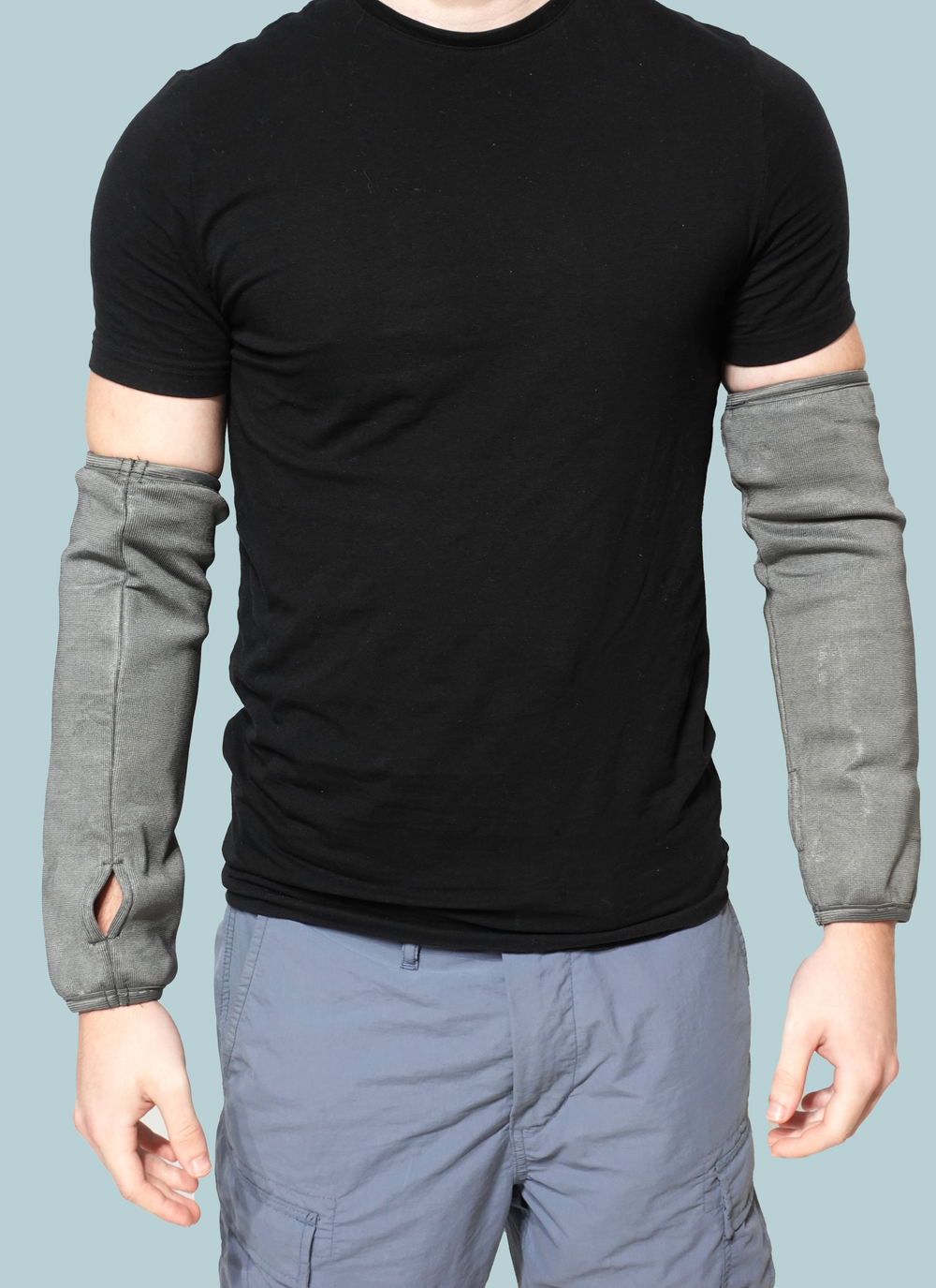 Cut, Scratch and Bite Resistant Arm Guards with Thumbhole and Added ...
