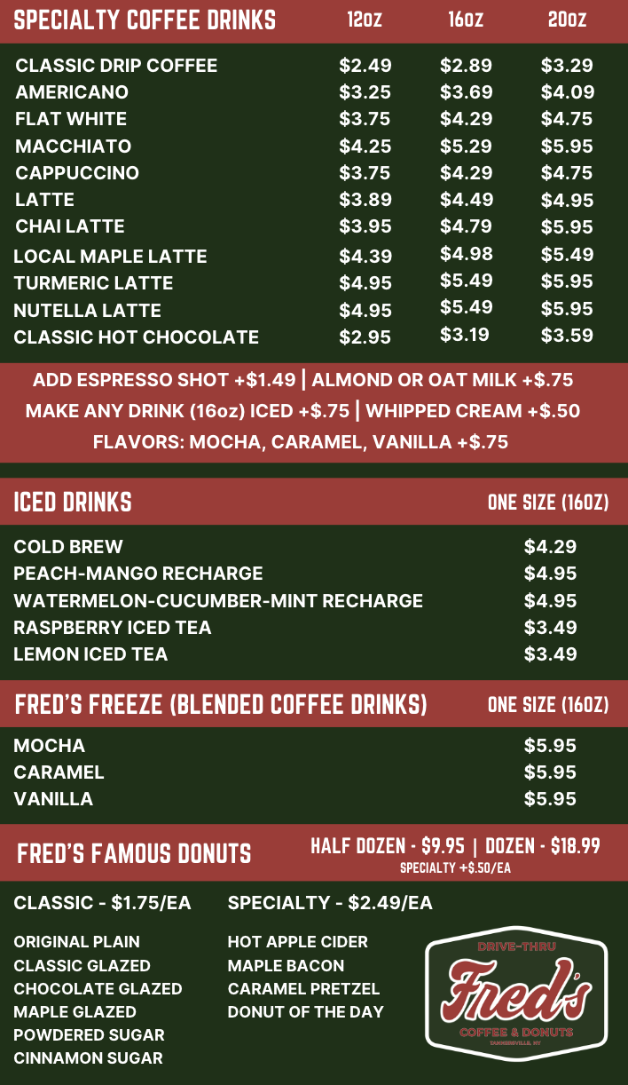 Fred's Coffee & Donuts