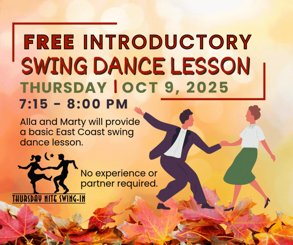 Free Introductory Dance Lesson — Thursday Nite Swing-In Dance