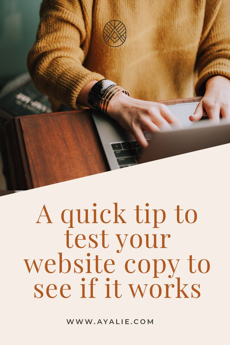 How to test your website copy to see if it works — Ayalie