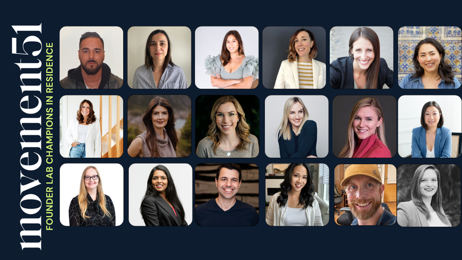 Meet the Experts and Champions Powering Founder Lab Cohort 5 — Movement51