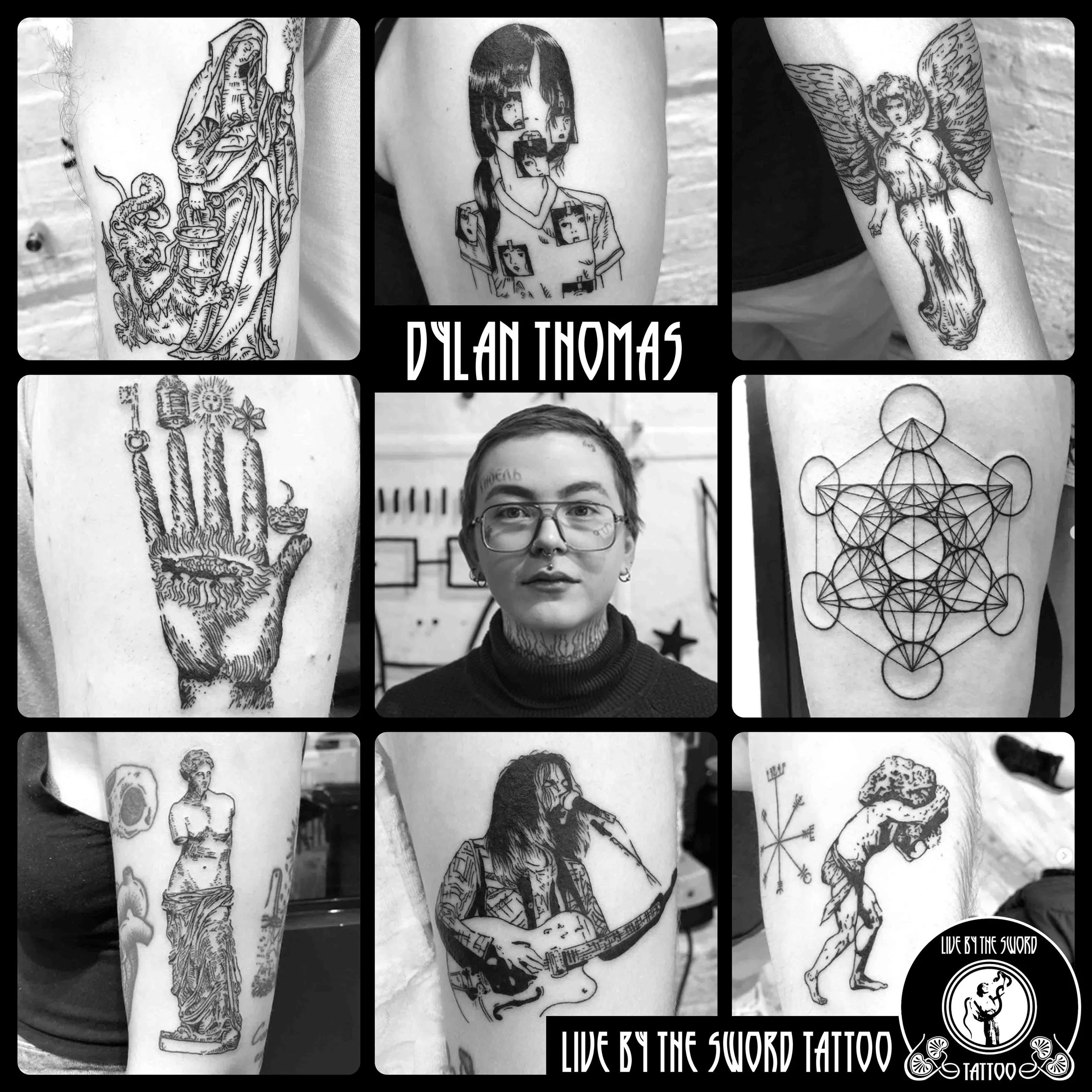 NYC Tattoo Artist: Dylan Thomas — LIVE BY THE SWORD TATTOO