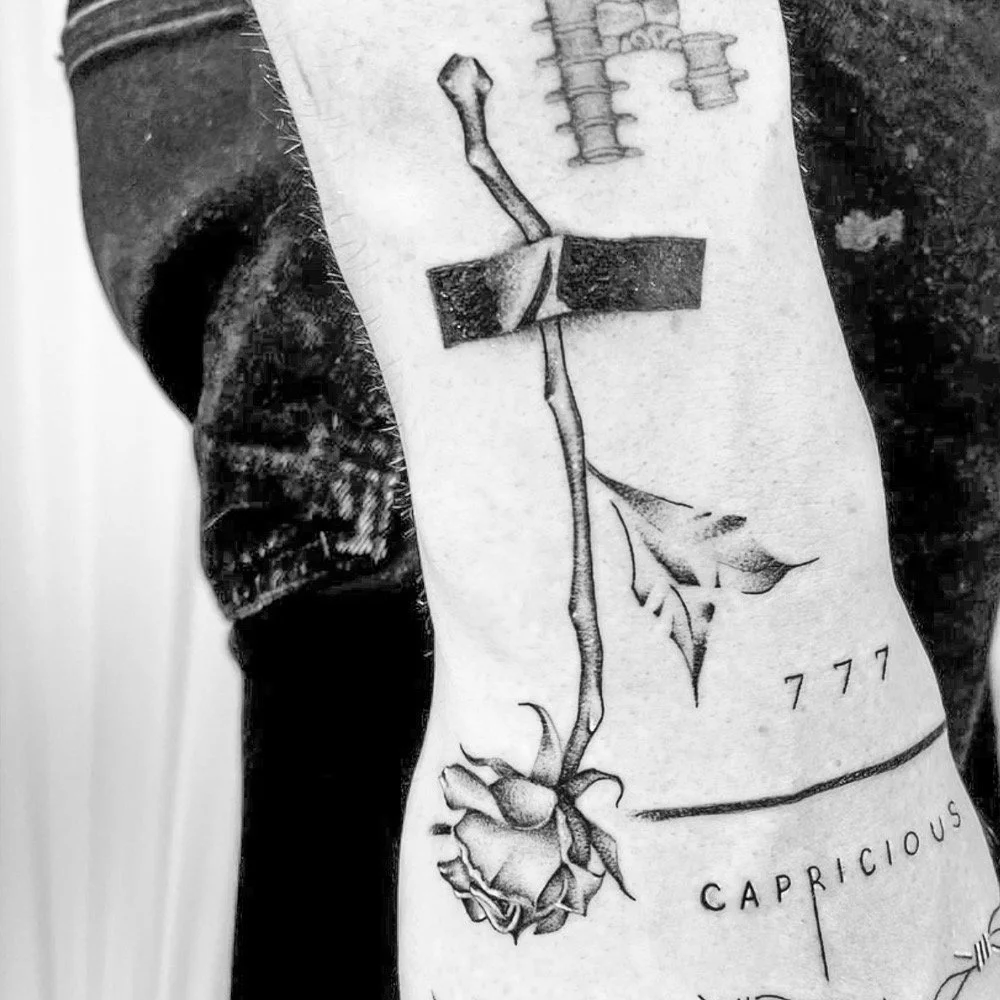 Fine Line Single Needle Tattoo Nyc Live By The Sword Tattoo