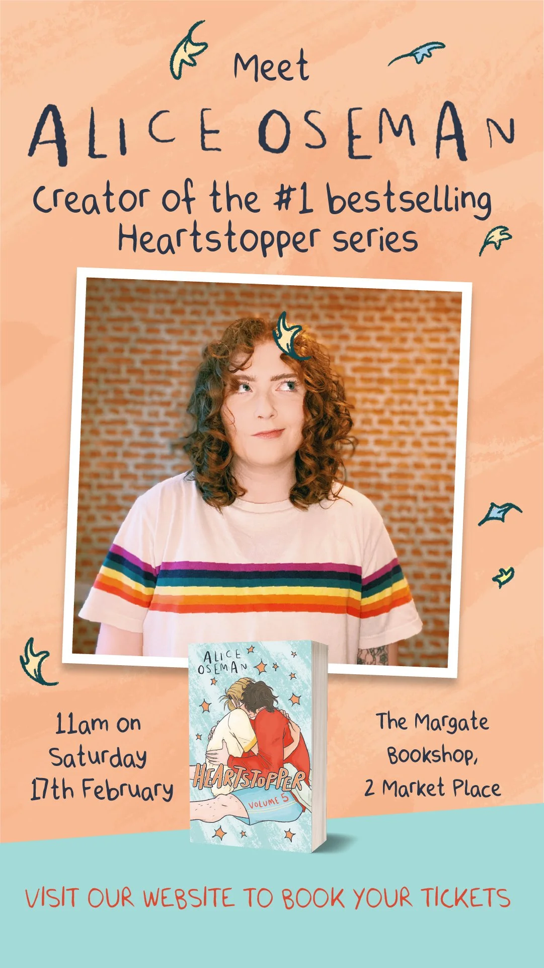 Alice Oseman Heartstopper 5 Book Signing — The Margate Bookshop