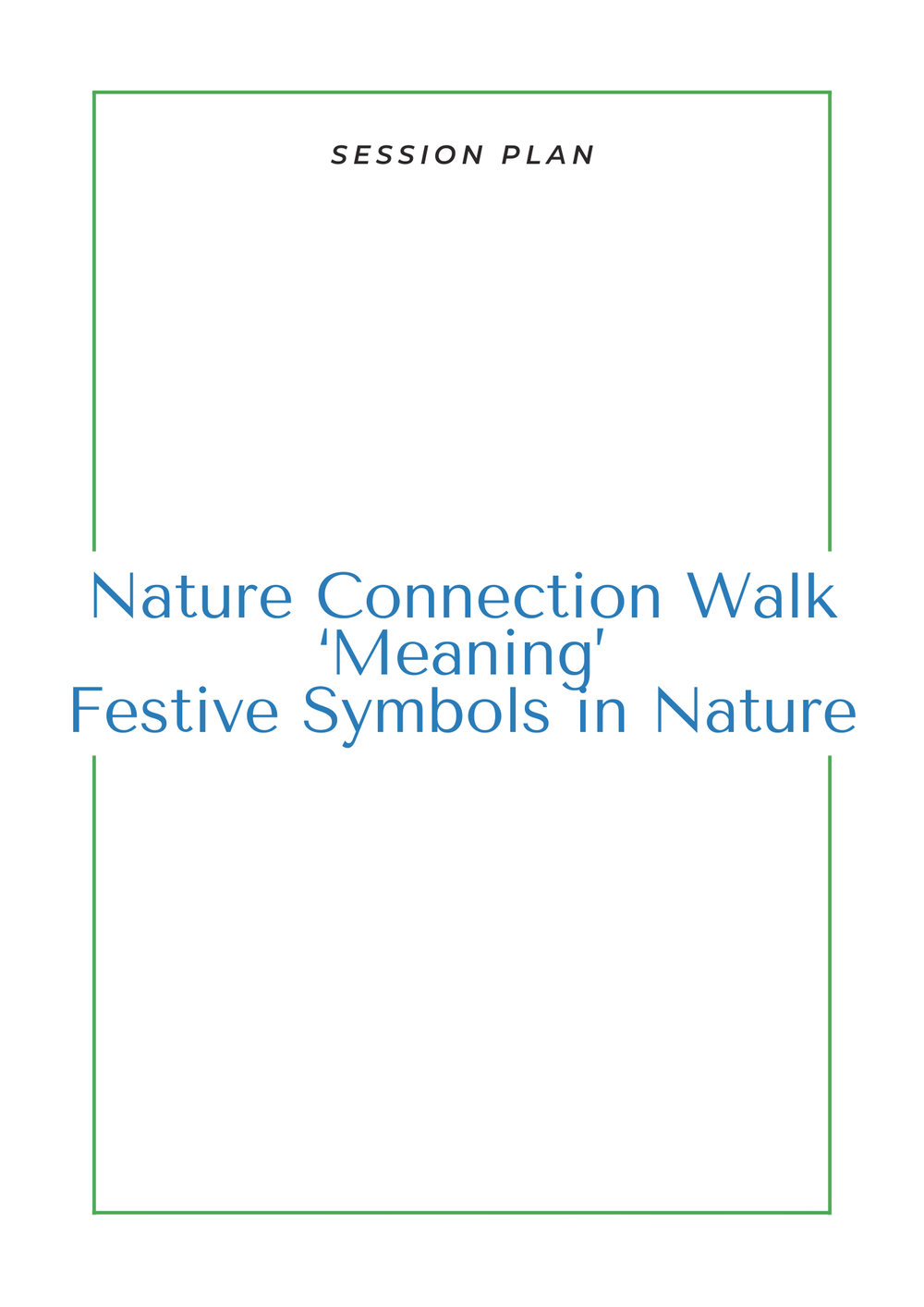 Nature Connection, Made Visual | Mindfulness & Mental Health Diagrams ...