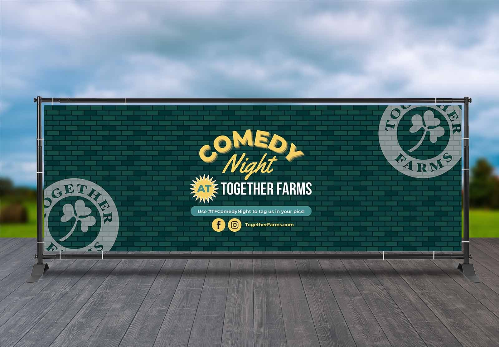 Event Material Design for Together Farms — Grapevine Local Food Marketing