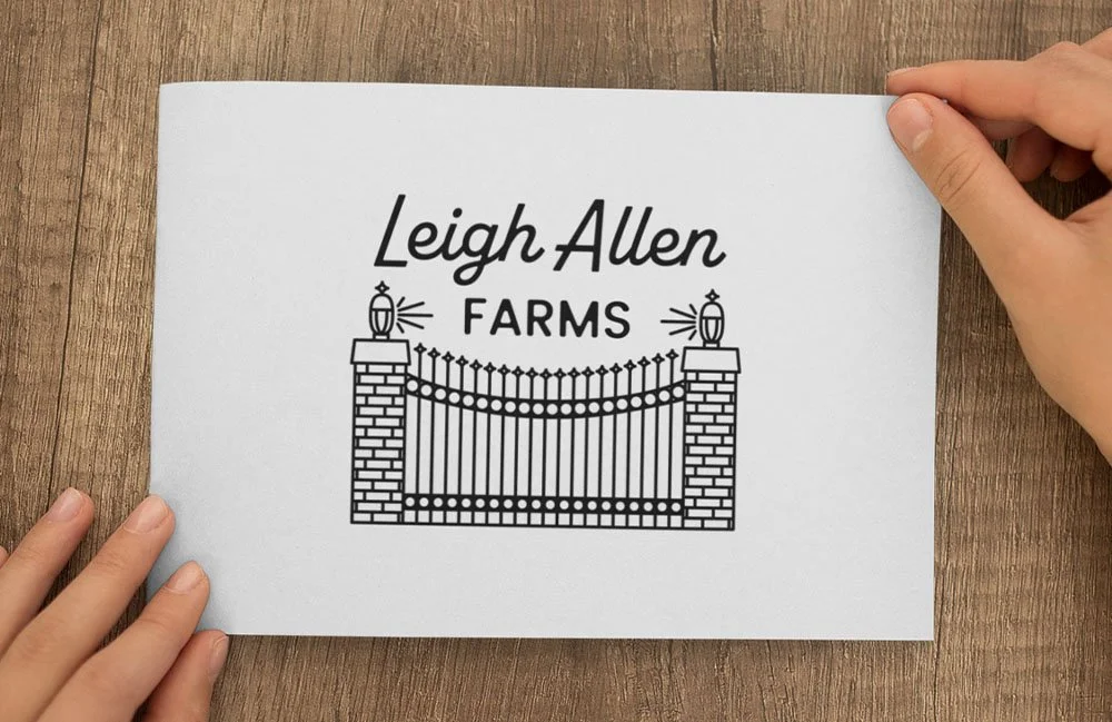 Logo Design for Leigh Allen Farms — Grapevine Local Food Marketing
