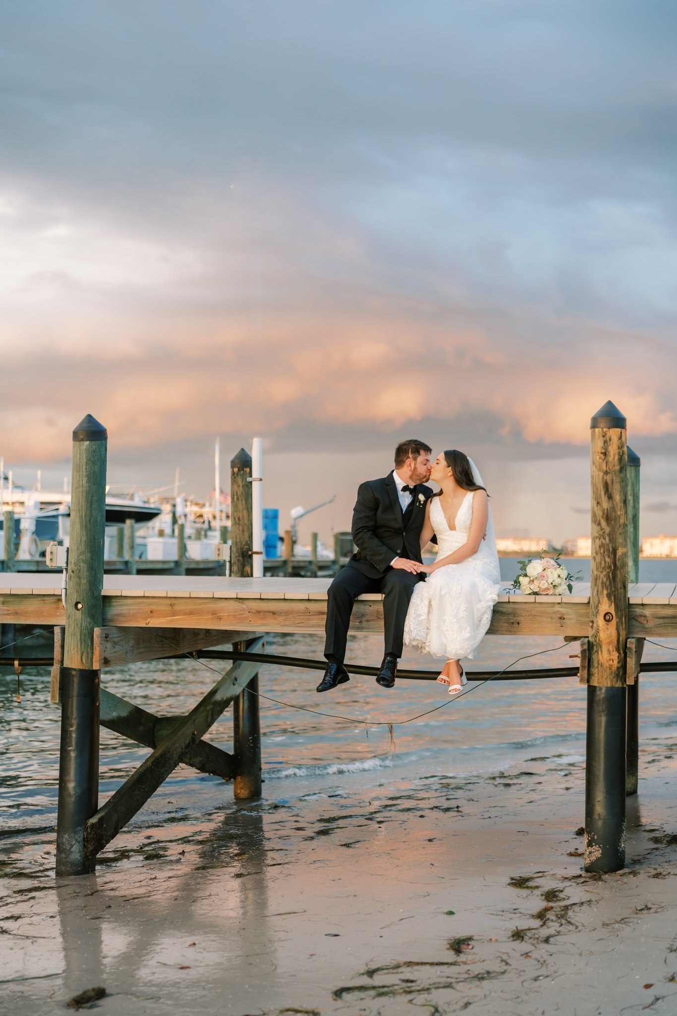 Sunset, Boats, and a Pier: an Isla Del Sol Wedding with a String ...