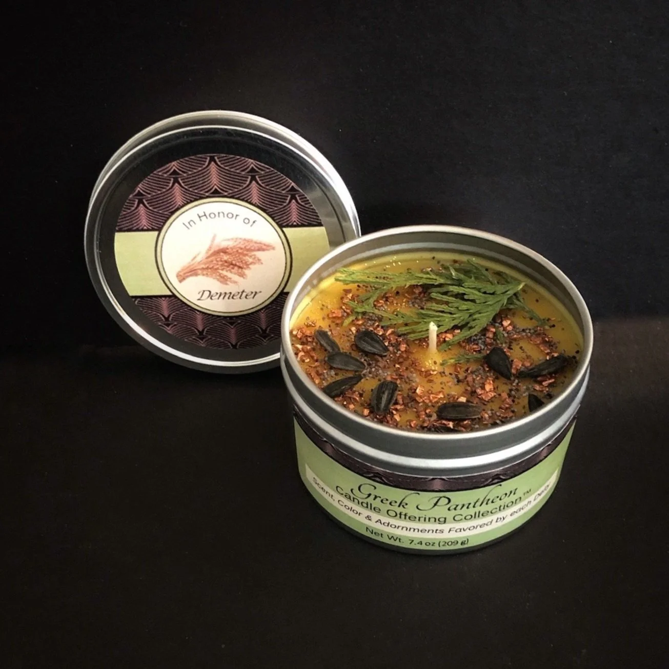 Apollo Greek god offering candle — Silver Moon Offerings