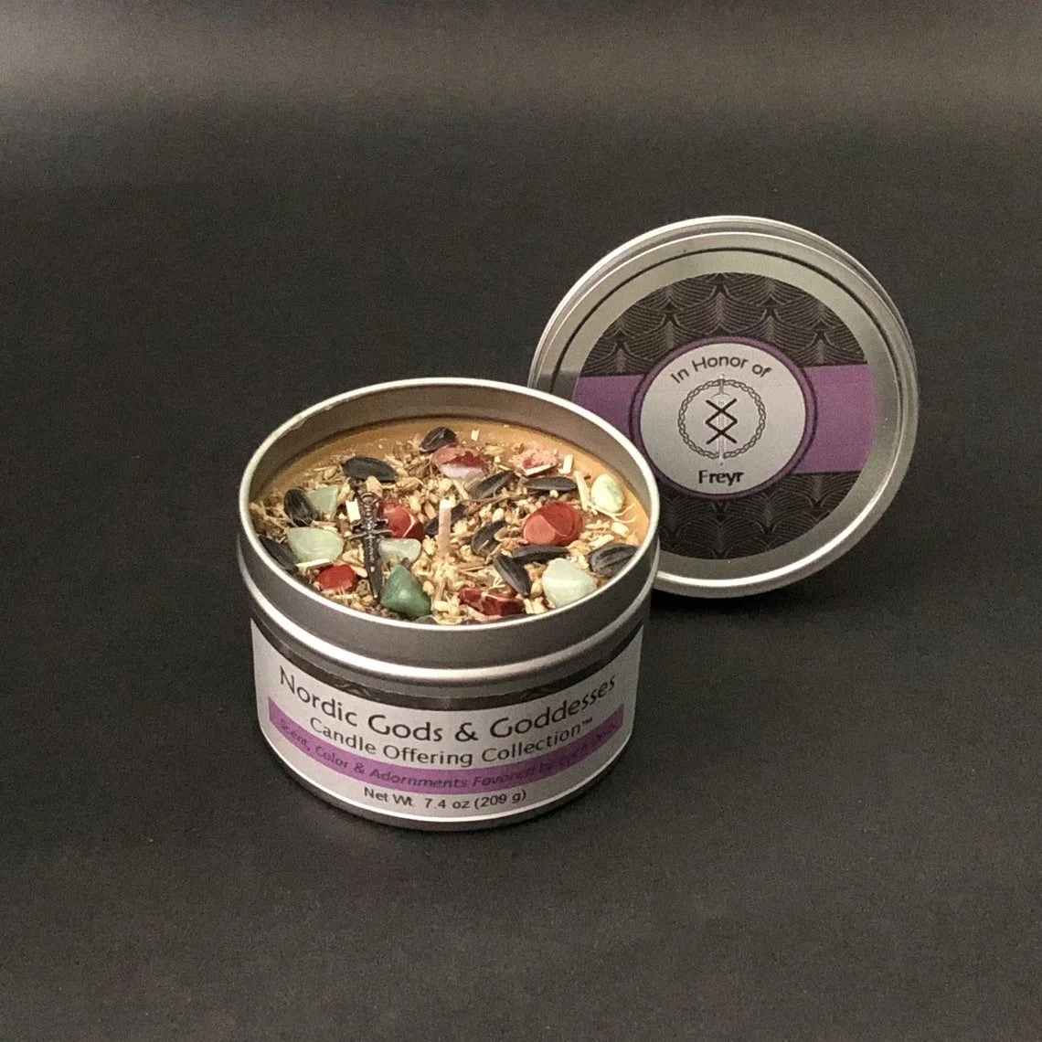 Loki Norse god ritual offering candle — Silver Moon Offerings