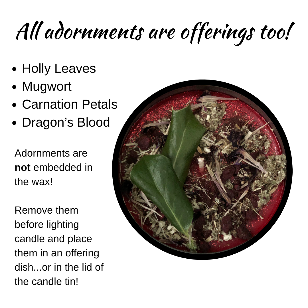 Loki Norse god ritual offering candle — Silver Moon Offerings