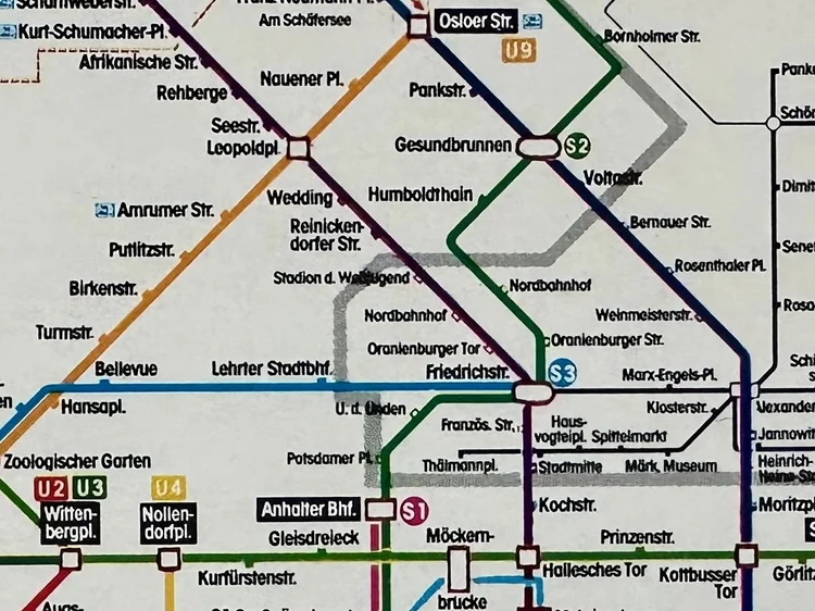 Cold War Berlin Maps: West Berlin 1957 & East Berlin 1966 — Whitlam's ...