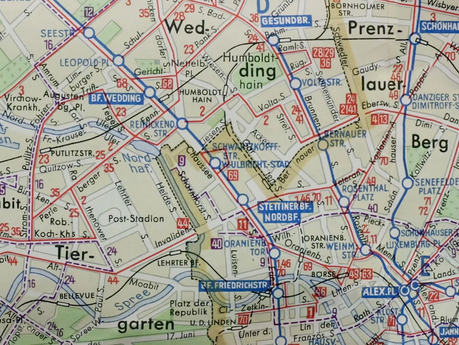 Cold War Berlin Maps: West Berlin 1957 & East Berlin 1966 — Whitlam's ...