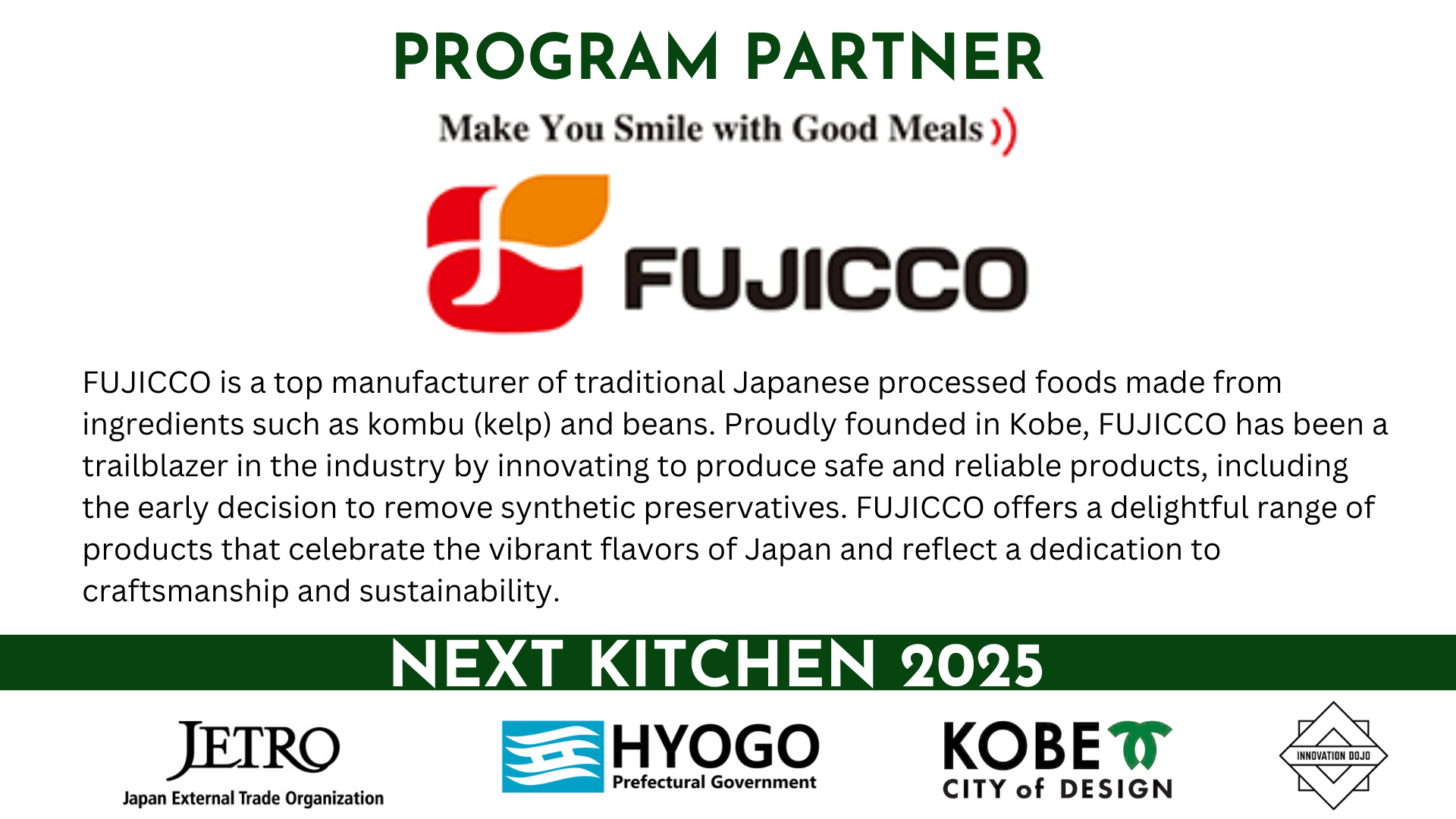 Meet our program partner: Fujicco Co., Ltd. — Next Kitchen 2026