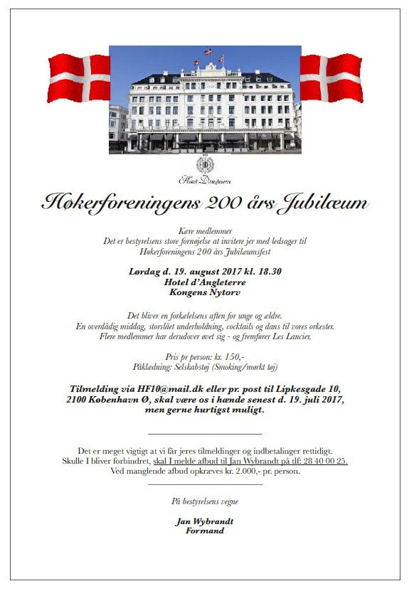 Jubilæum — Høkerforeningen