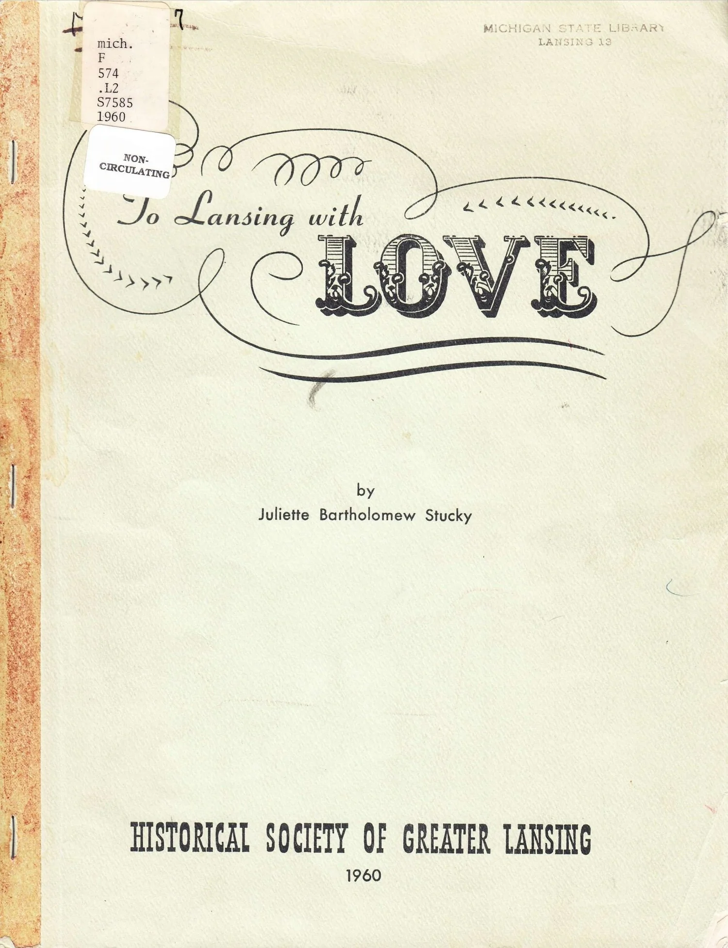HSGL Publications — Historical Society of Greater Lansing
