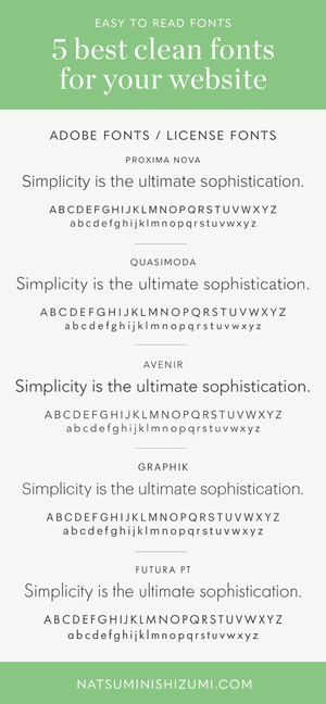 Easy to read fonts: 10 best clean fonts for your website