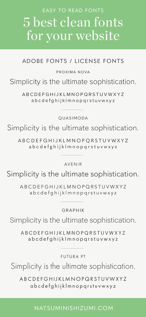 Easy to read fonts: 10 best clean fonts for your website