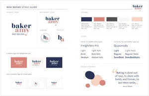 Custom Brand Identity Design for Baker Amy