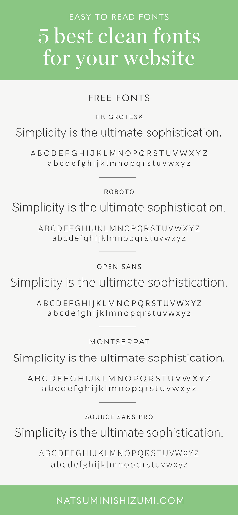 Easy to read fonts: 10 best clean fonts for your website