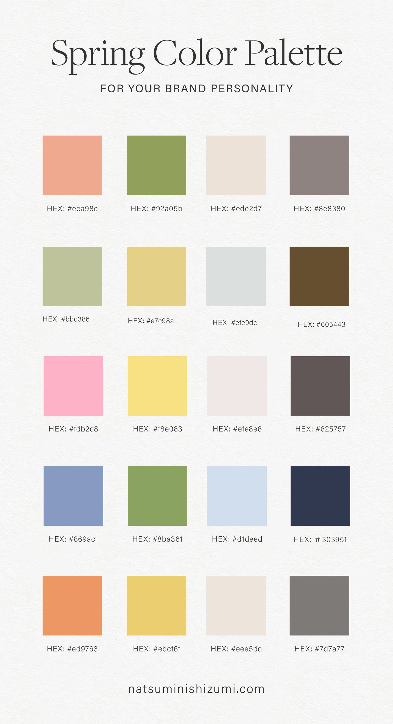 Spring Color Palette Ideas for Your Brand Personality