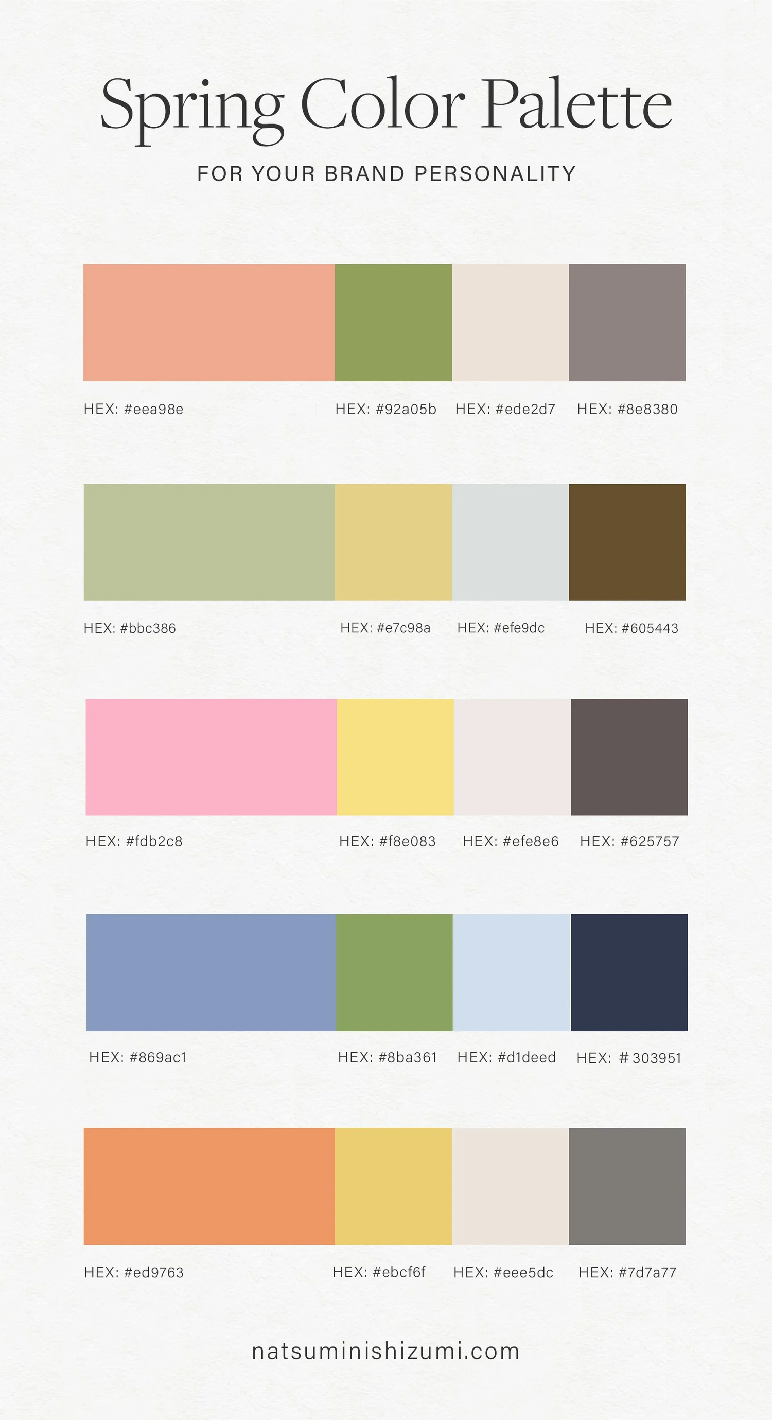 Spring Color Palette Ideas for Your Brand Personality
