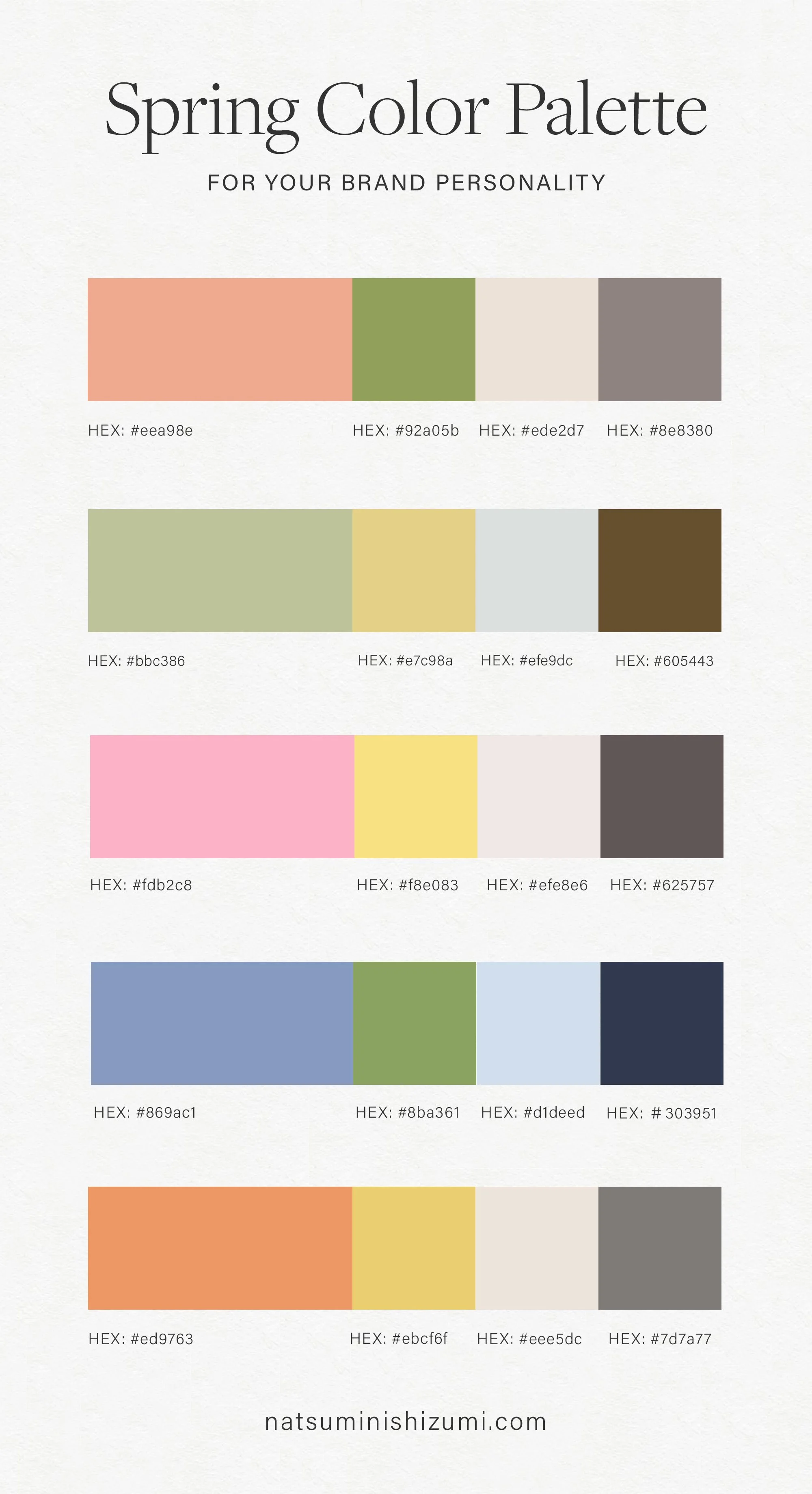 Spring Color Palette Ideas for Your Brand Personality