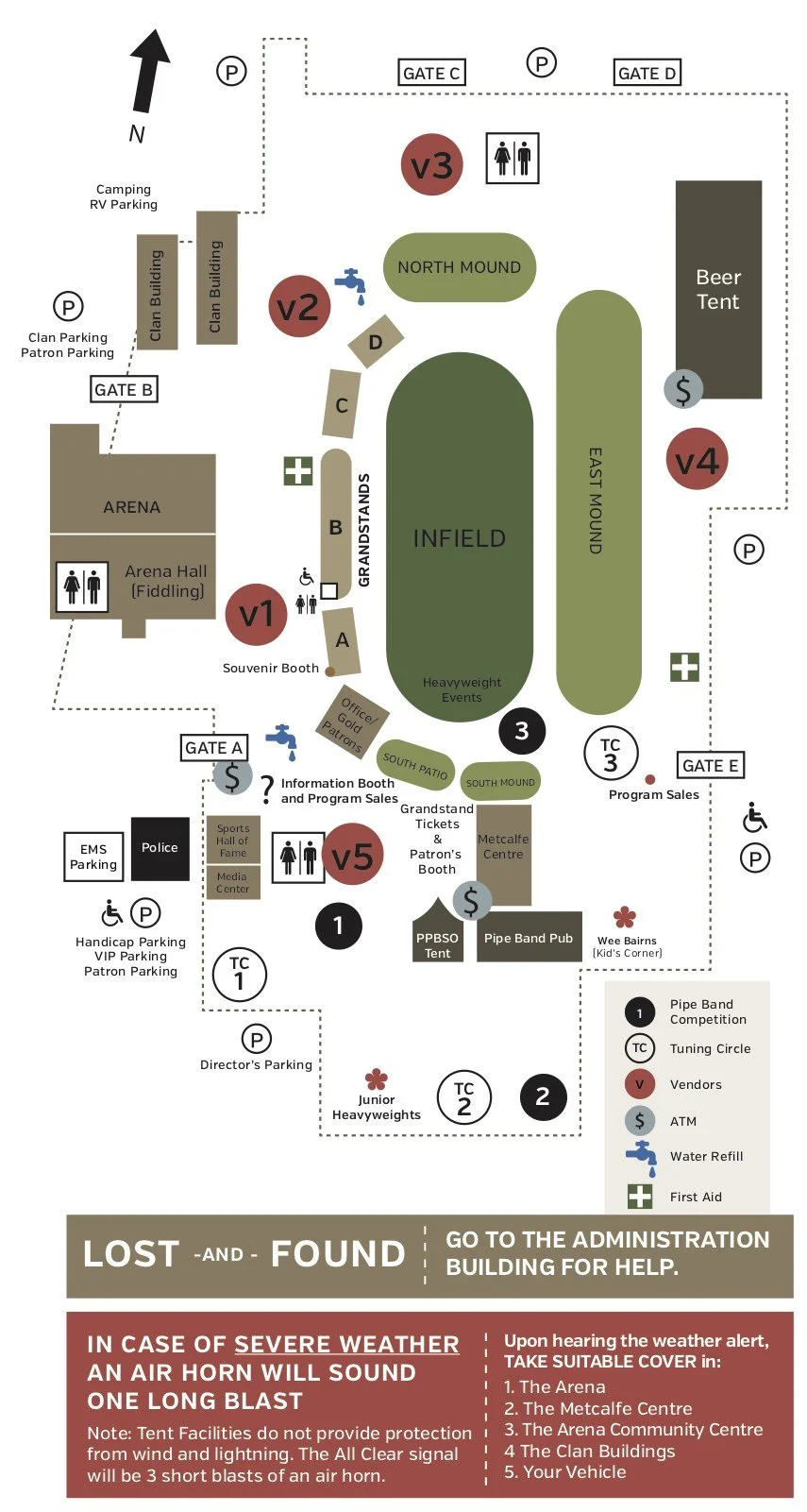 Grounds Map — Glengarry Highland Games