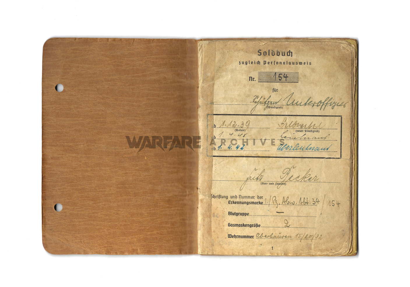 10 Things to Look for When Buying a Soldbuch — Warfare Archives