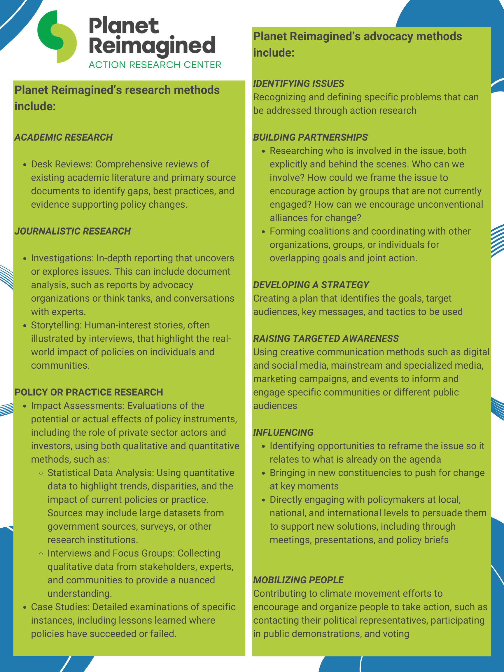 What is Action Research? - Planet Reimagined