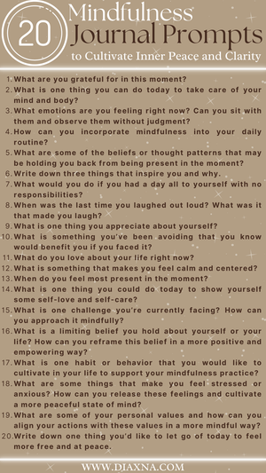 20 Mindfulness Journal Prompts to Cultivate Inner Peace and Clarity ...