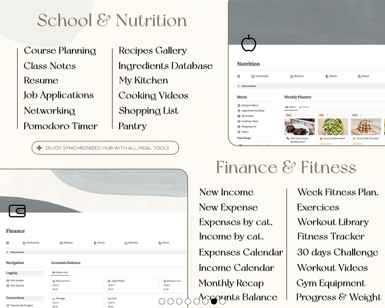 Elevate Your Life Organization: Aesthetic Ultimate Life Planner Notion ...