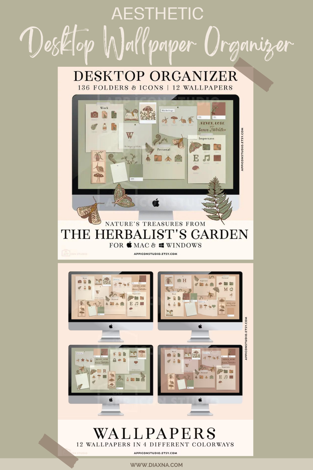 Aesthetic Desktop Wallpaper Organizers: Infuse Style and Organization ...