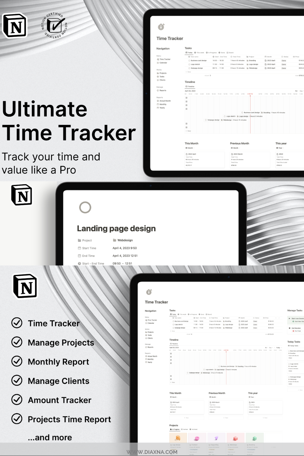 Maximize Productivity: Master Your Time with Notion Ultimate Time Tracker by Solt Wagner ...