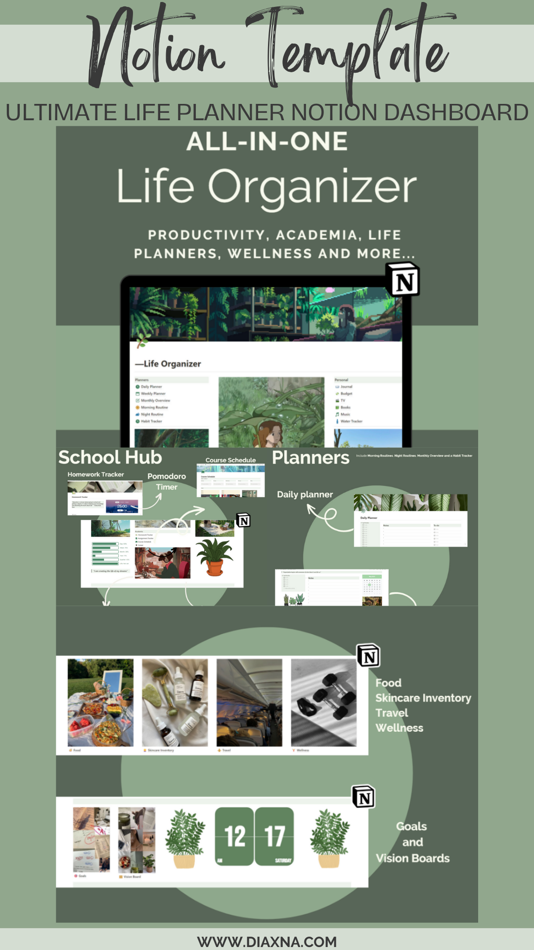 Notion Ultimate Life Planner Templates - Elevate Planning and Organize ...