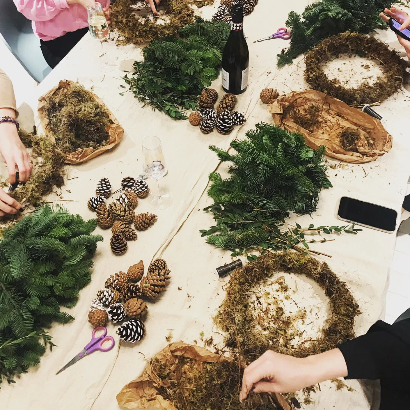 Festive Wreath Workshop For Team Christmas Parties — The Together ...
