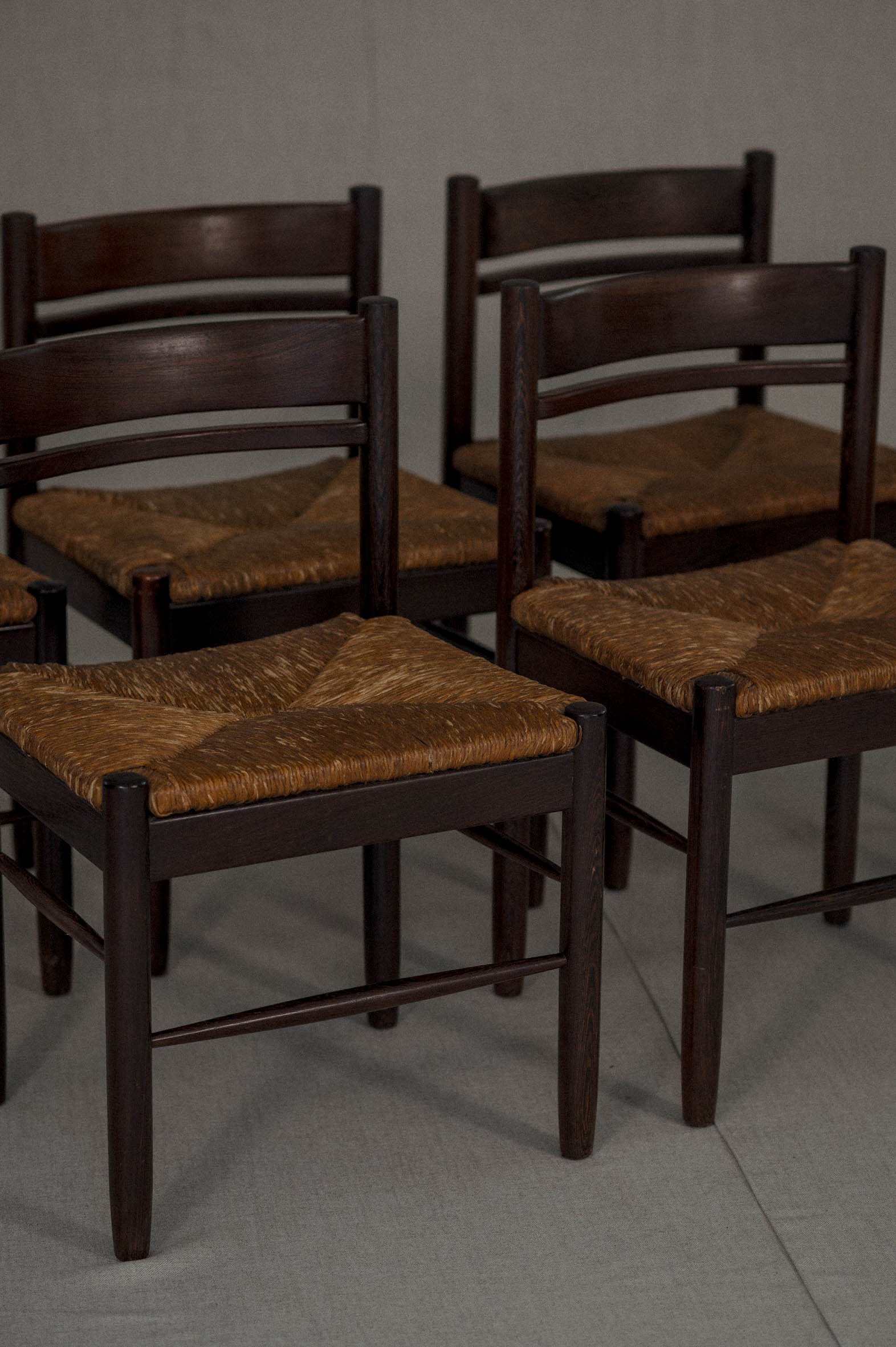 Wengé wooden dining chairs — (RE)APPROVED