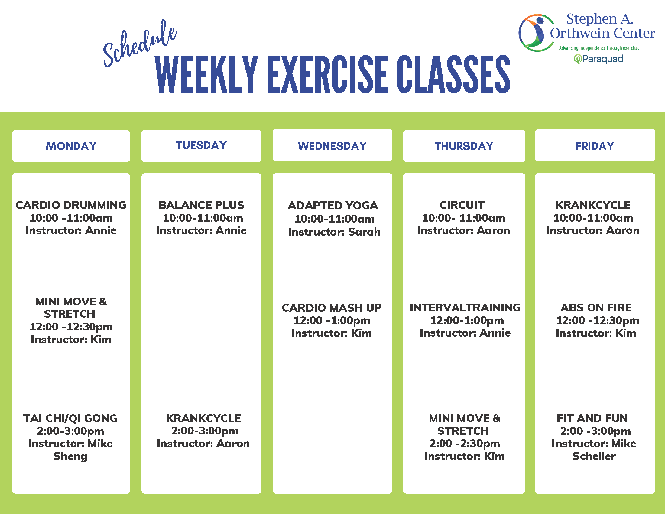 Our Adaptive Workout Classes — Paraquad | Making Independence Accessible