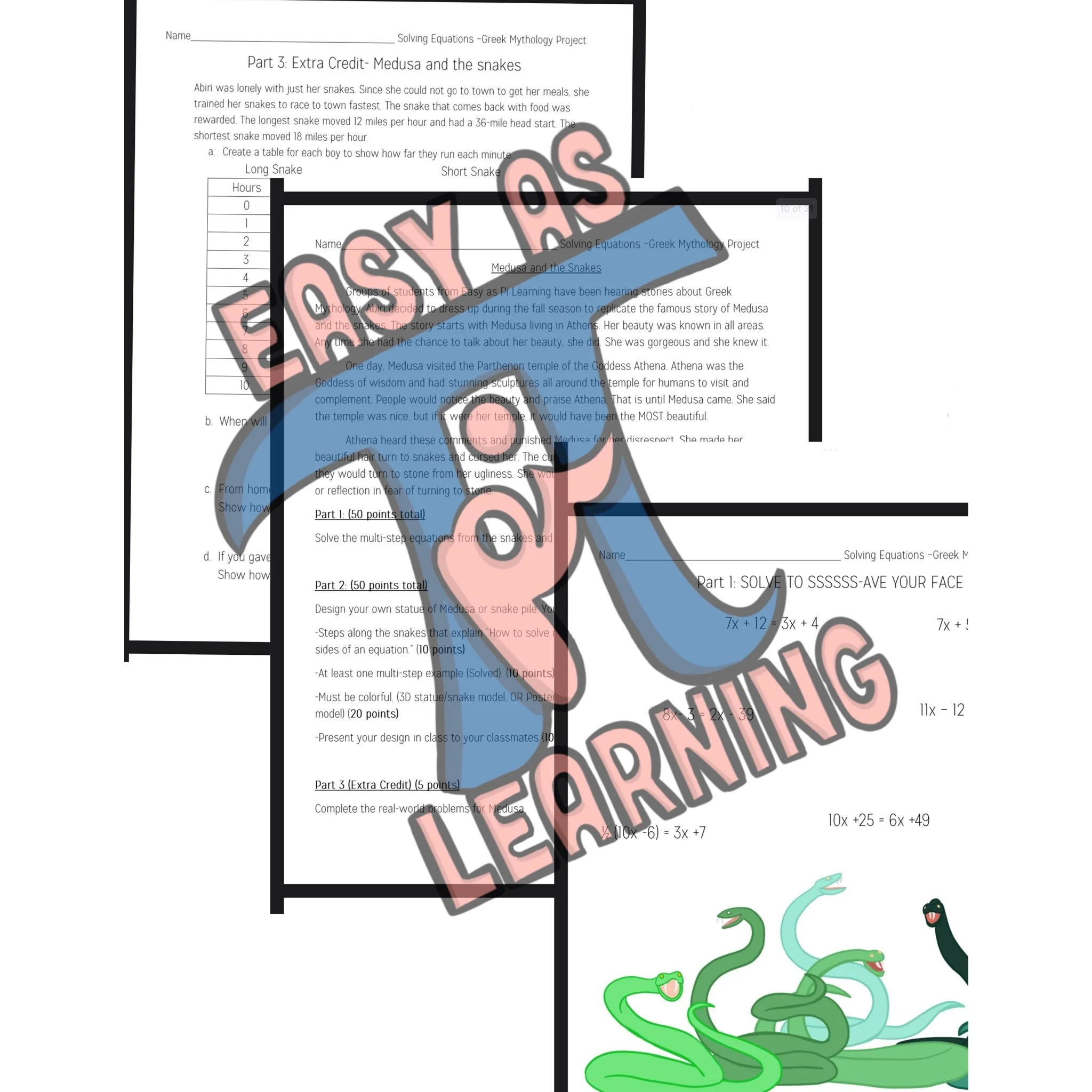 Solving Equations with Greek Mythology — EASY AS PI LEARNING