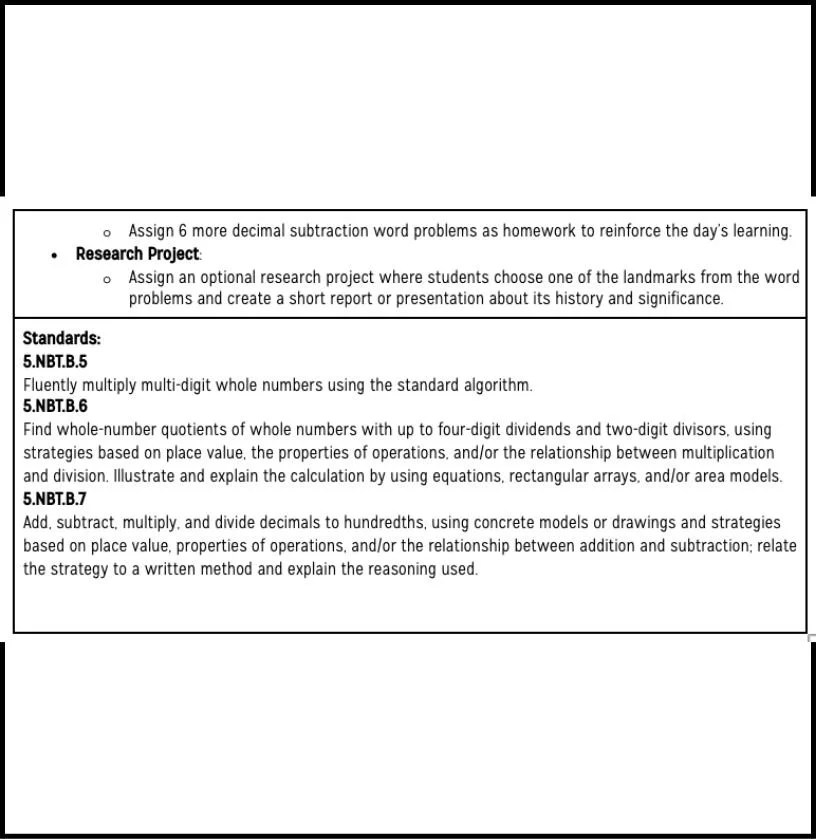 Decimal Discovery- Decimal Operation- Review Before 6th Grade — EASY AS ...