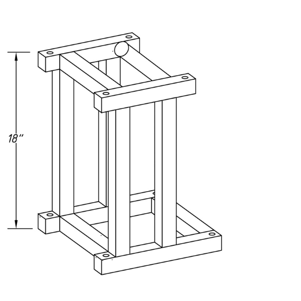 DOCK WINCH RISER GALVANIZED