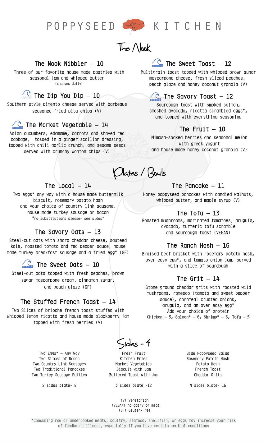 Menu — Poppyseed Kitchen