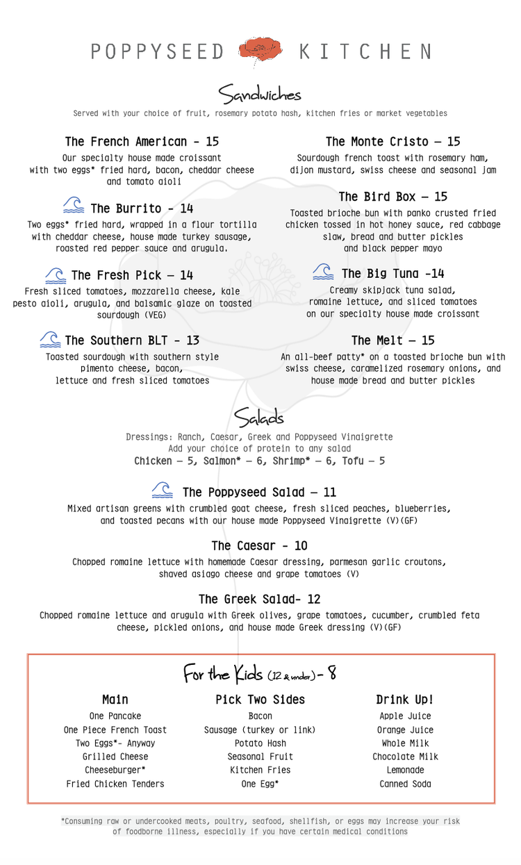 Menu — Poppyseed Kitchen